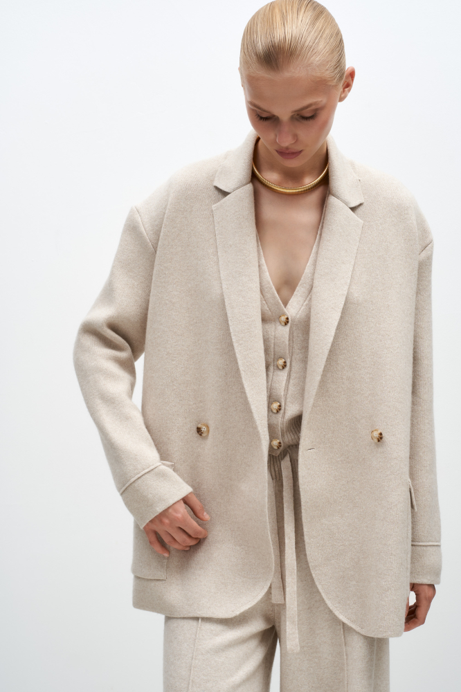 Трикотажный жакет с добавлением кашемира купить в интернет-магазине BRUSNIKA | Каталог ...