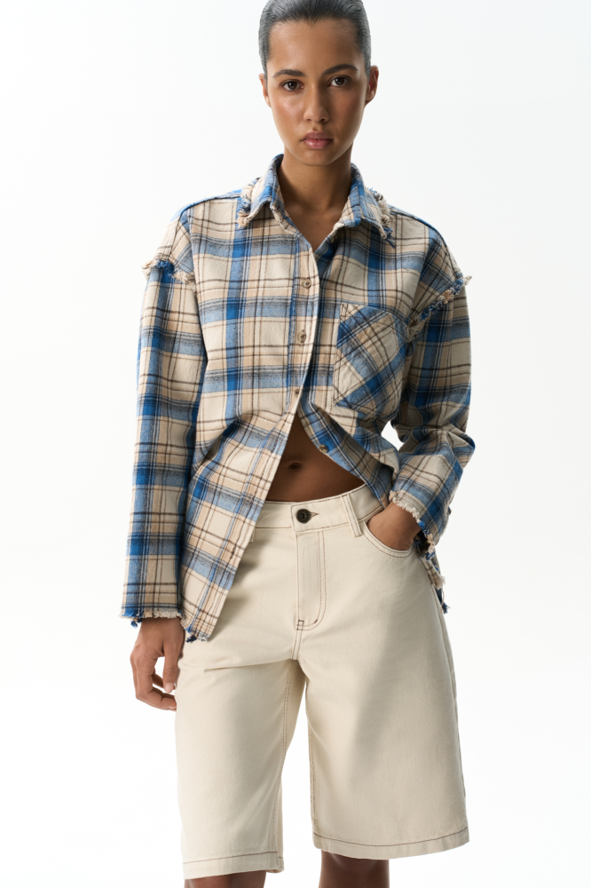 Джинсовые шорты-бермуды из 100% хлопка купить в интернет-магазине BRUSNIKA | Каталог женские шорты